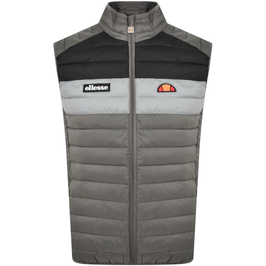 Ellesse Bardy Colourblock Gilet Grey | Mainline Menswear